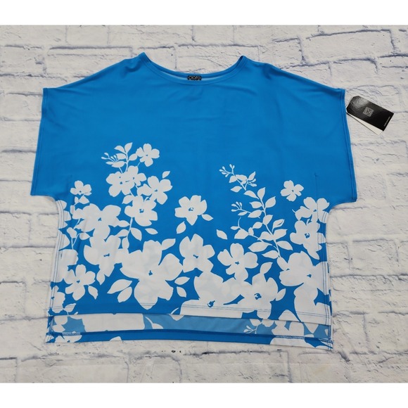 Clara Sun Woo | Tops | Clara Sun Woo Top Womens Size L Blue White ...